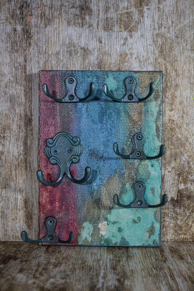 Small Canvas Key Holder/display - Etsy