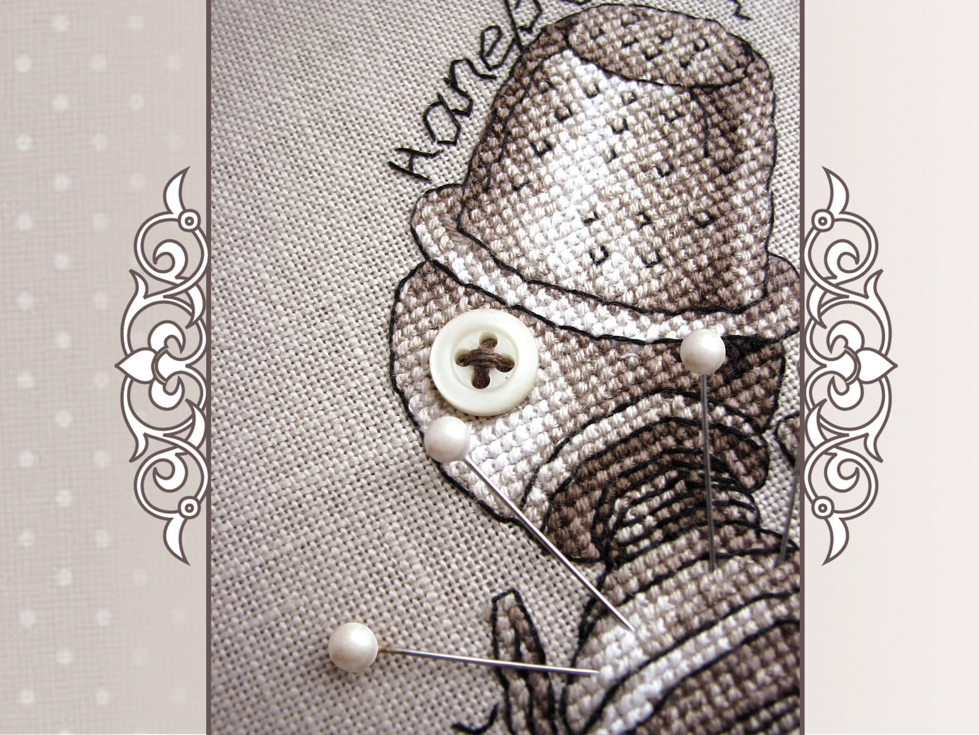 Cross Stitch Pattern Сouturier. Steampunk Сross Stitch. - Etsy