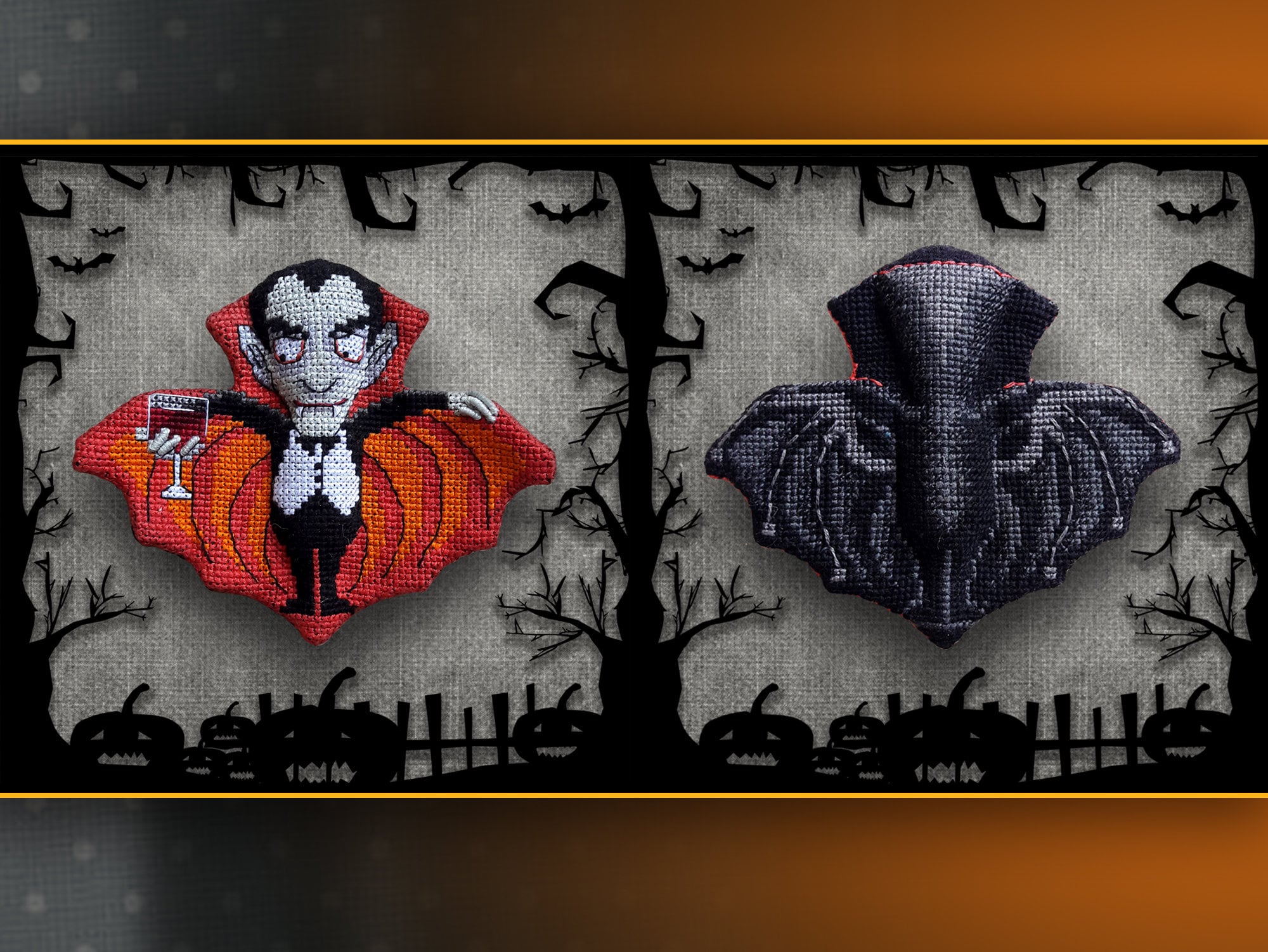 Dracula PDF Cross Stitch Pattern. 3D Cross Stitch Toy. Decor - Etsy