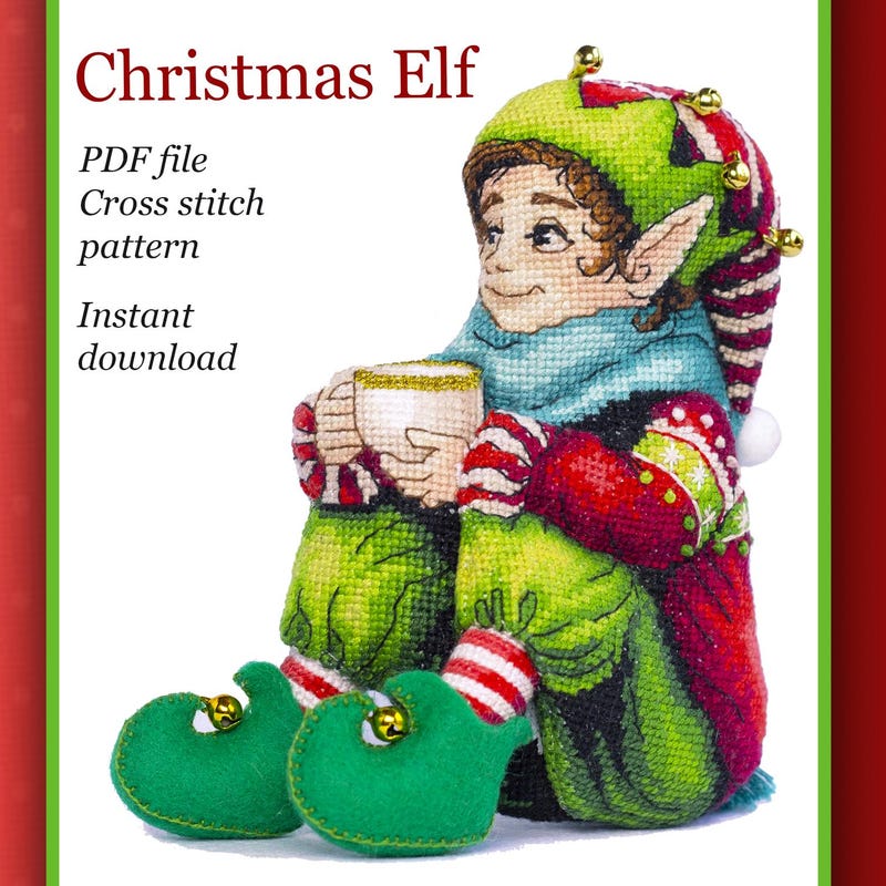 Cross Stitch Elf Patterns - Etsy
