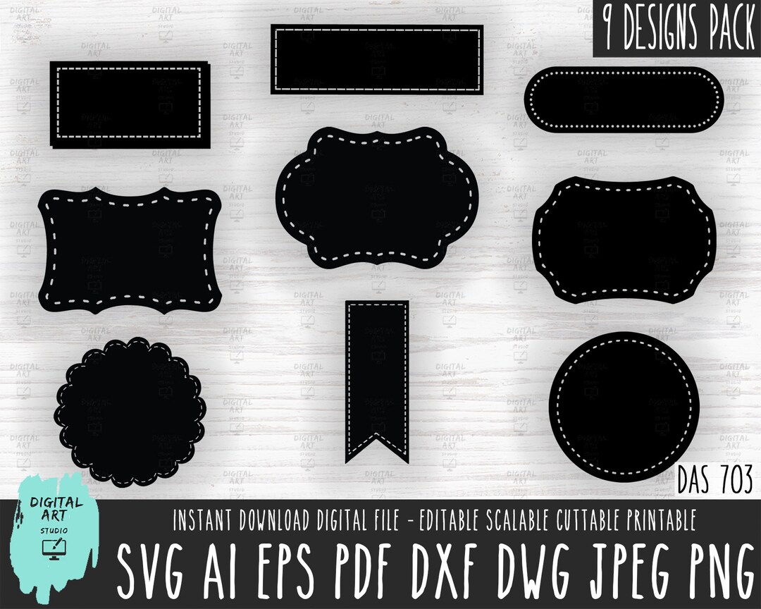 TAG Svg Bundle Gift Tag Svg LABEL Template Gift Stitch Tag Cut Price ...