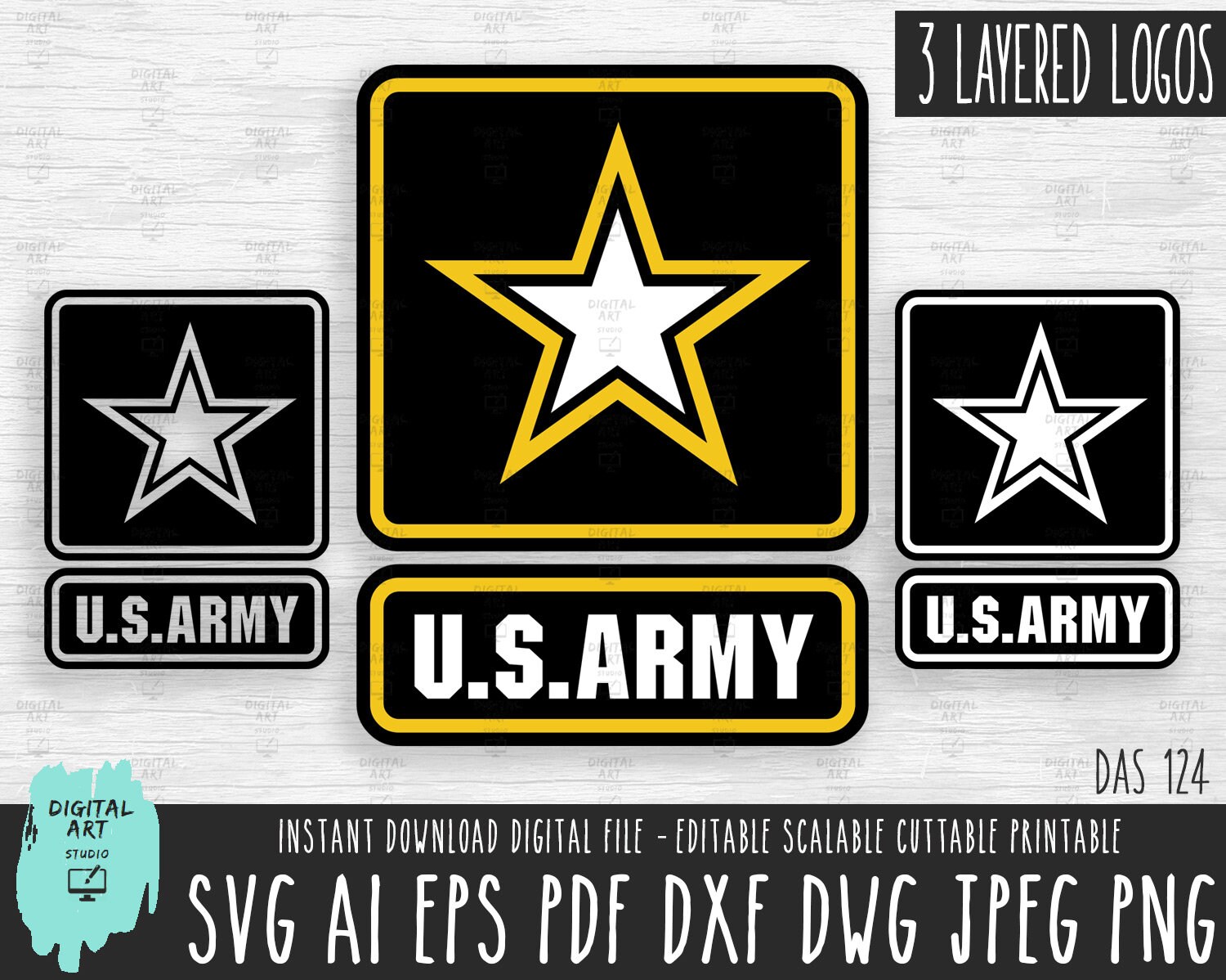 US Army Logo Svg US Army Badge Svg Army Sign Svg Army - Etsy Sweden