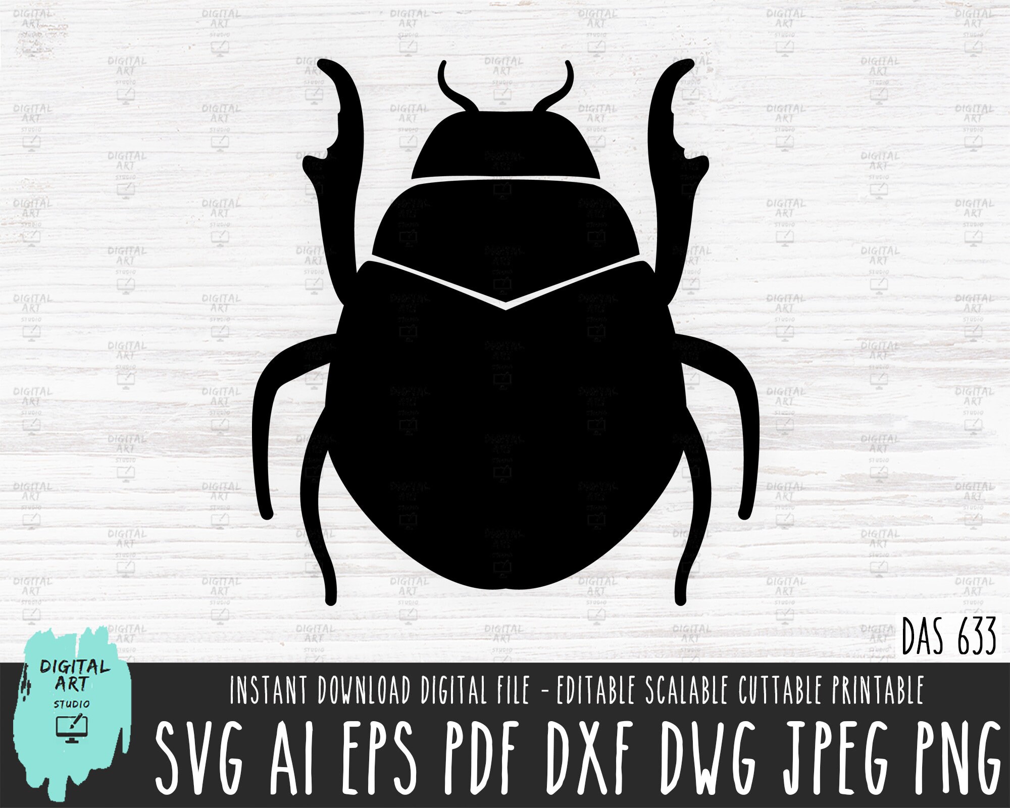 Scarab Beetle SVG, Egyptian Scarab Clipart (digital Download) - Etsy