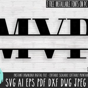 MVP Monogram Svg, MVP Team Vector, Player Monogram File Cricut ...