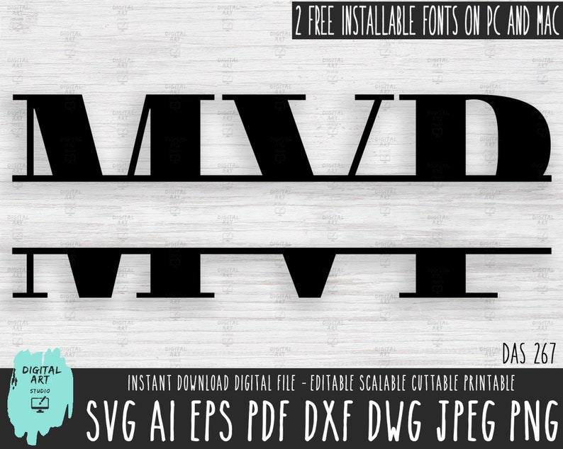 MVP Monogram Svg MVP Team Vector Player Monogram File - Etsy