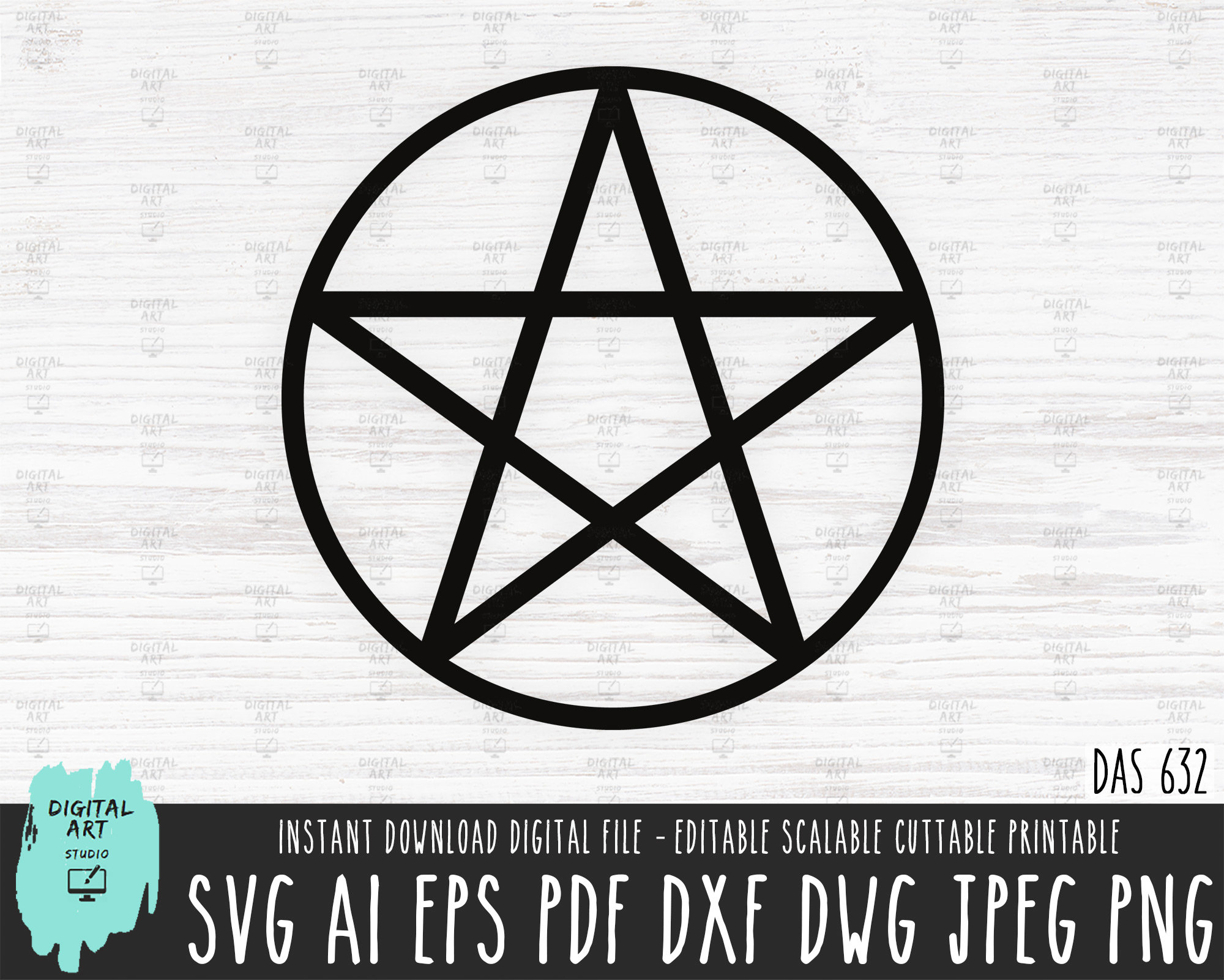 Pentagram Star Clipart, SVG PNG Cut File (digital Download) - Etsy