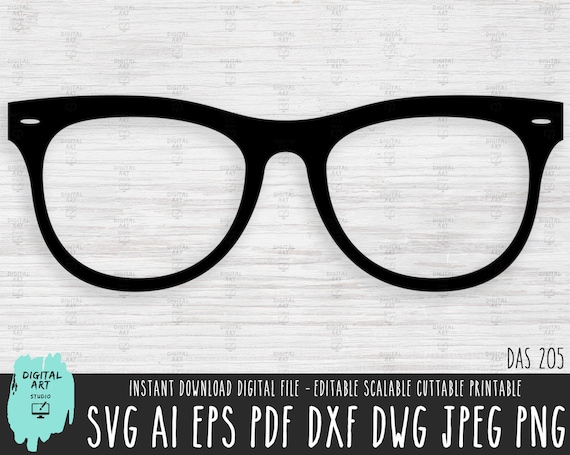 Hipster Glasses Frames Vector