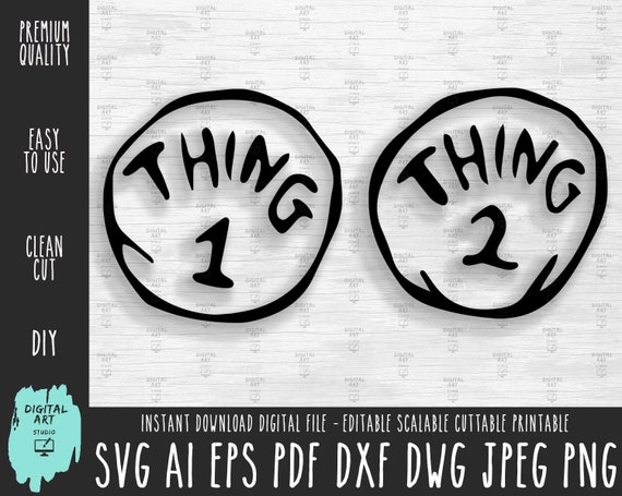 Thing 1 And Thing 2 Printable Images
