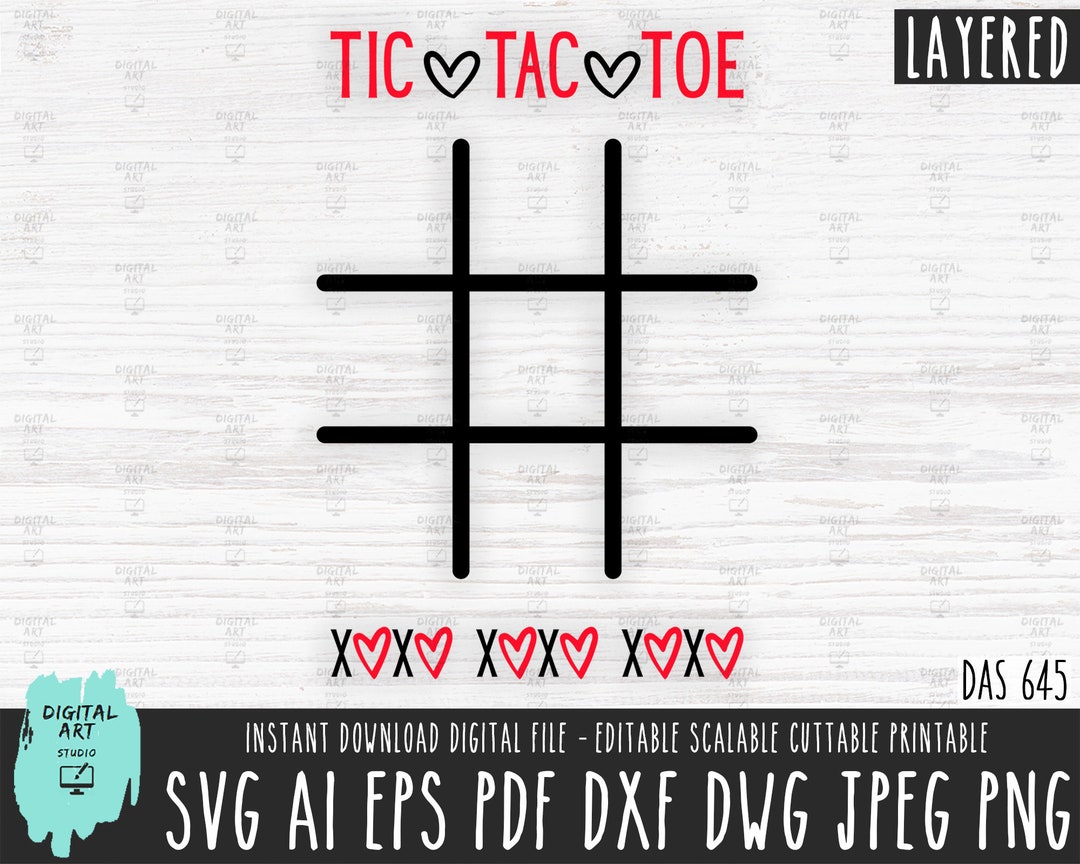 TIC TAC TOE Love Svg Tic Tac Toe Png Tic Tac Toe Heart Game Tic Tac Toe ...