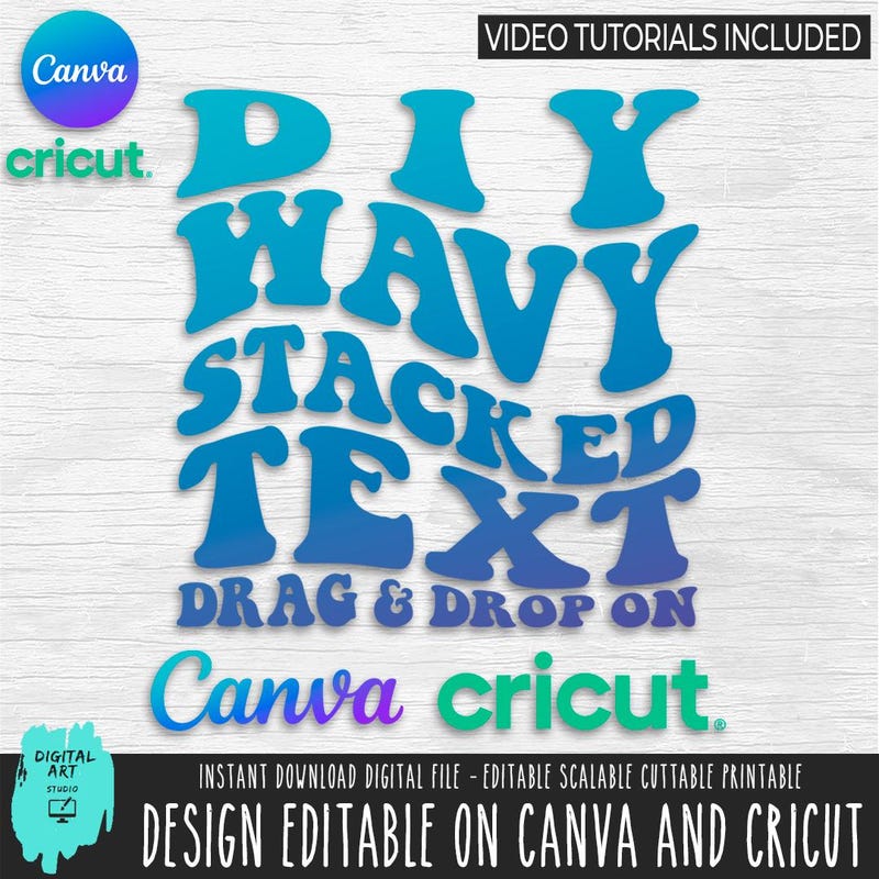 Bubble Letter Wavy - Etsy