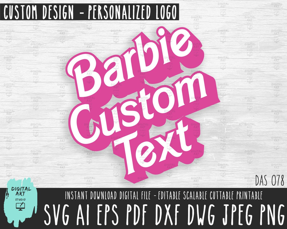 Free Printable Barbie Font