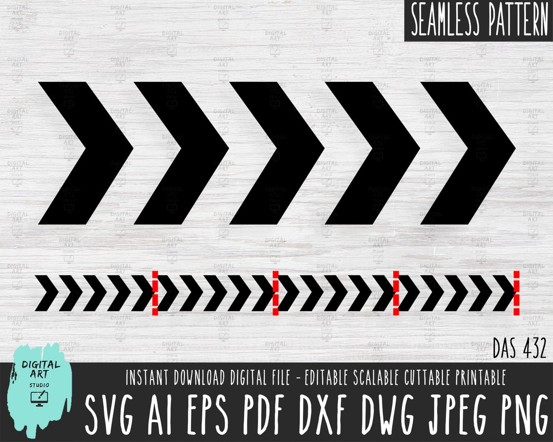 Chevron Line Pattern SVG, ZIGZAG Svg, Chevron Warning Line Cricut ...