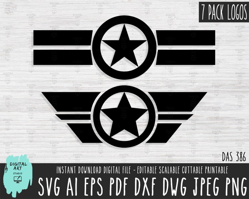 7 Army Hero Logo Bundle SVG Army Stencil Digital Download - Etsy