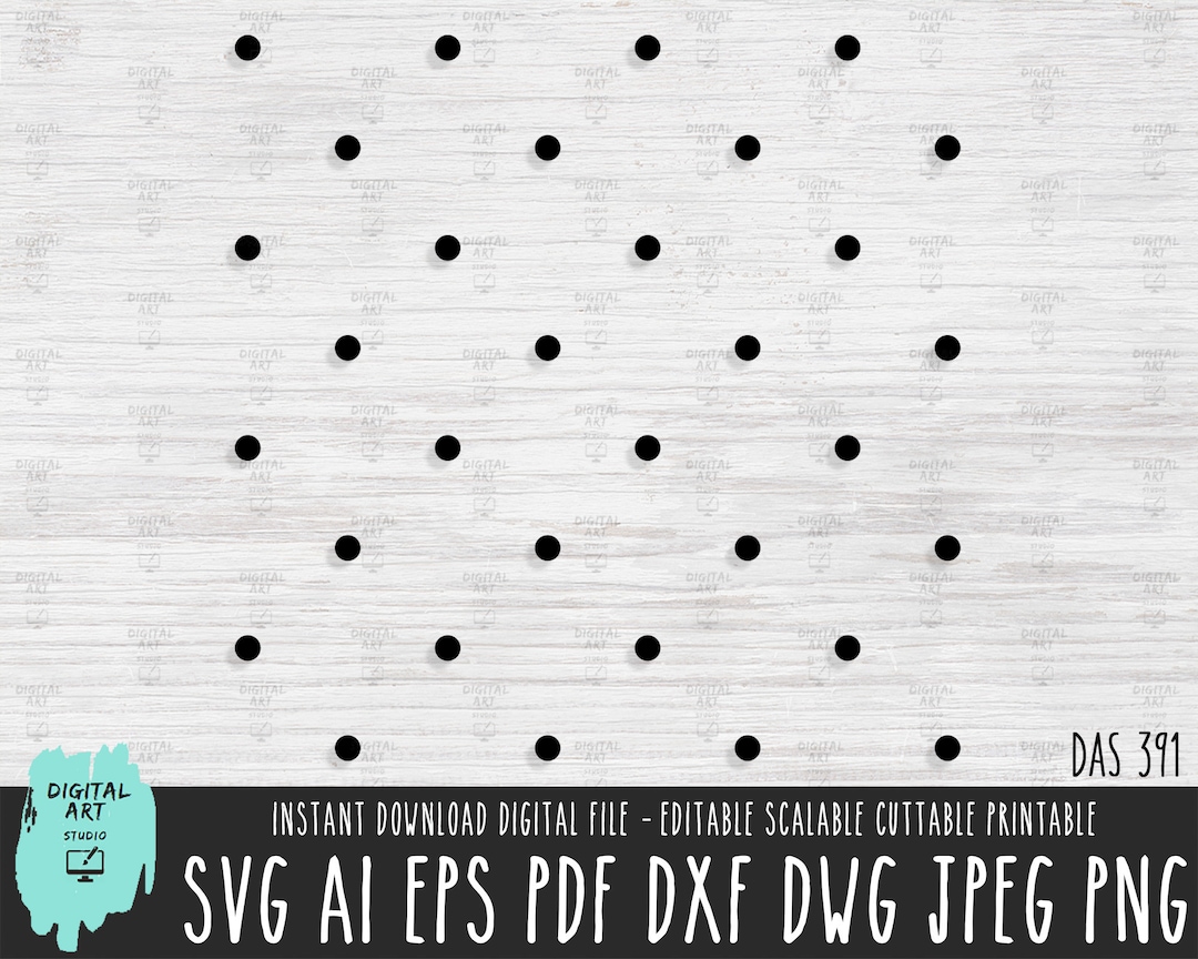 Polka Dot Seamless Pattern SVG, Polka Background, Dot Repeat Texture ...