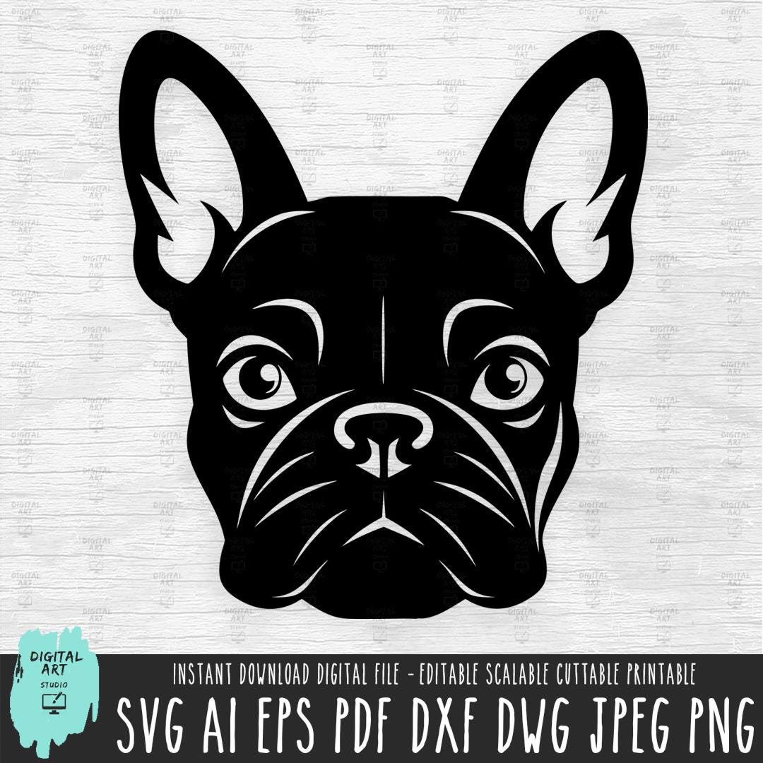 French Bulldog SVG, Frenchie Vector Clipart (digital Download) - Etsy