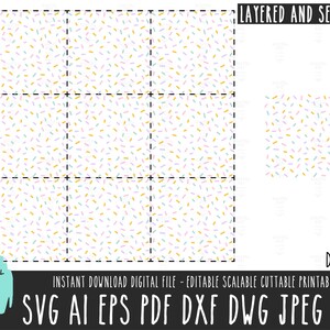 Sprinkle Seamless Pattern SVG, Confetti Toppin Vector File, Sprinkle ...