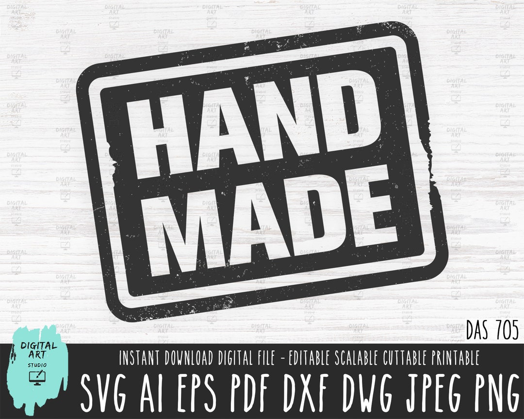 HAND MADE Sign Svg Hand Made Script Vector File Hand Made Png Hand Made ...