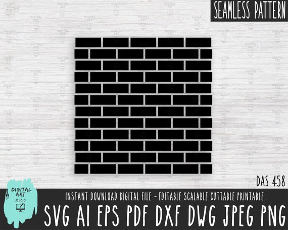 Ziegel Clipart Schwarz Und Weiß Ziegelstein. Symbol Für