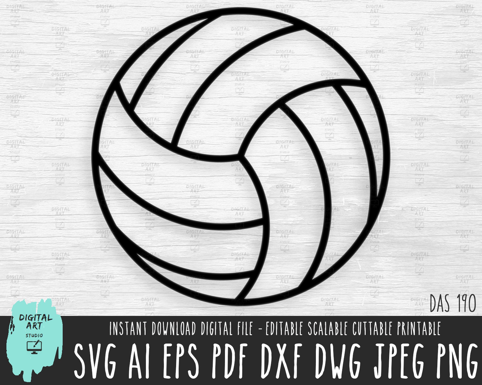 Volleyball Ball SVG Volleyball Ball Vector File Volleyball - Etsy