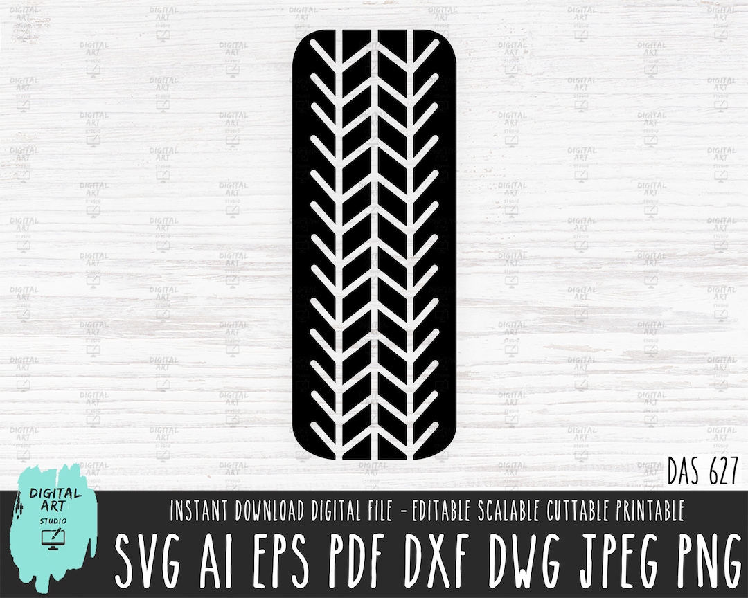 TIRE Print Svg WHEEL Trace Png Tire Track Vector File Cricut Tire Tread ...
