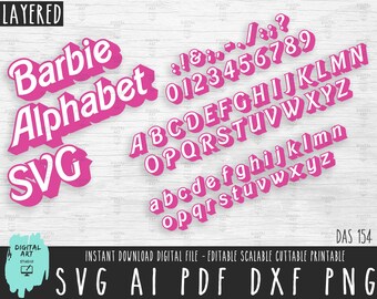 Barbie Font for Cricut | Etsy