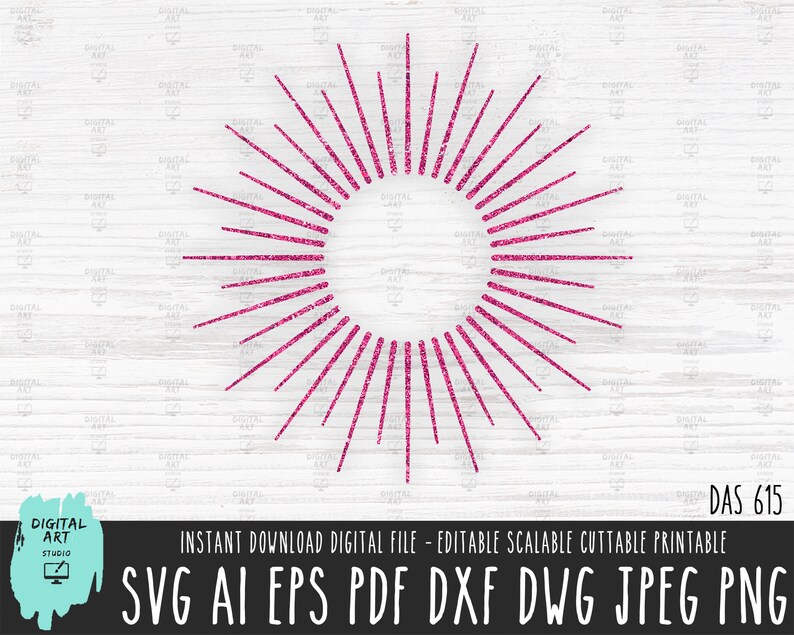 Art Deco SUN Svg Sun Png Sunshine Vector Cut File ART DECO - Etsy