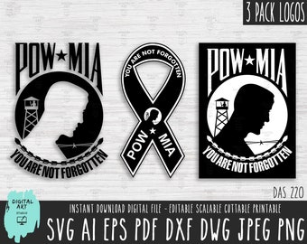Pow Mia Vector - Etsy