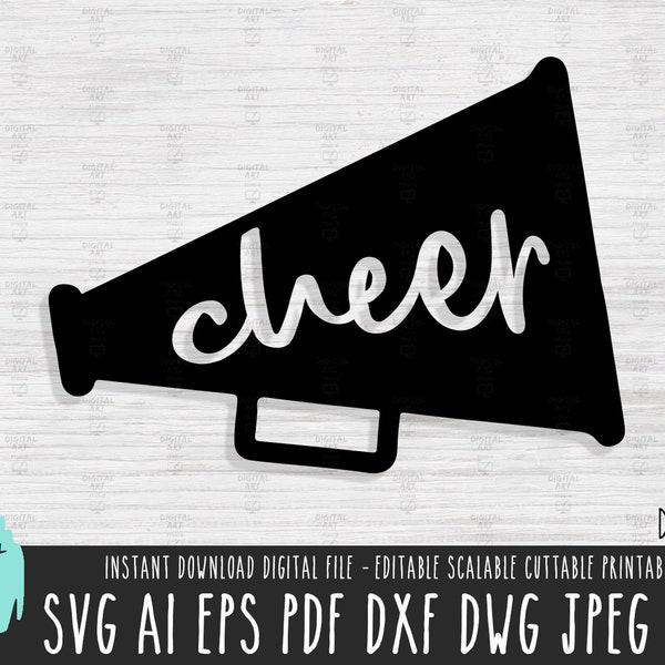 Cheerleader Horn Svg - Etsy UK