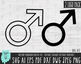 Male Arrow Symbol - Etsy