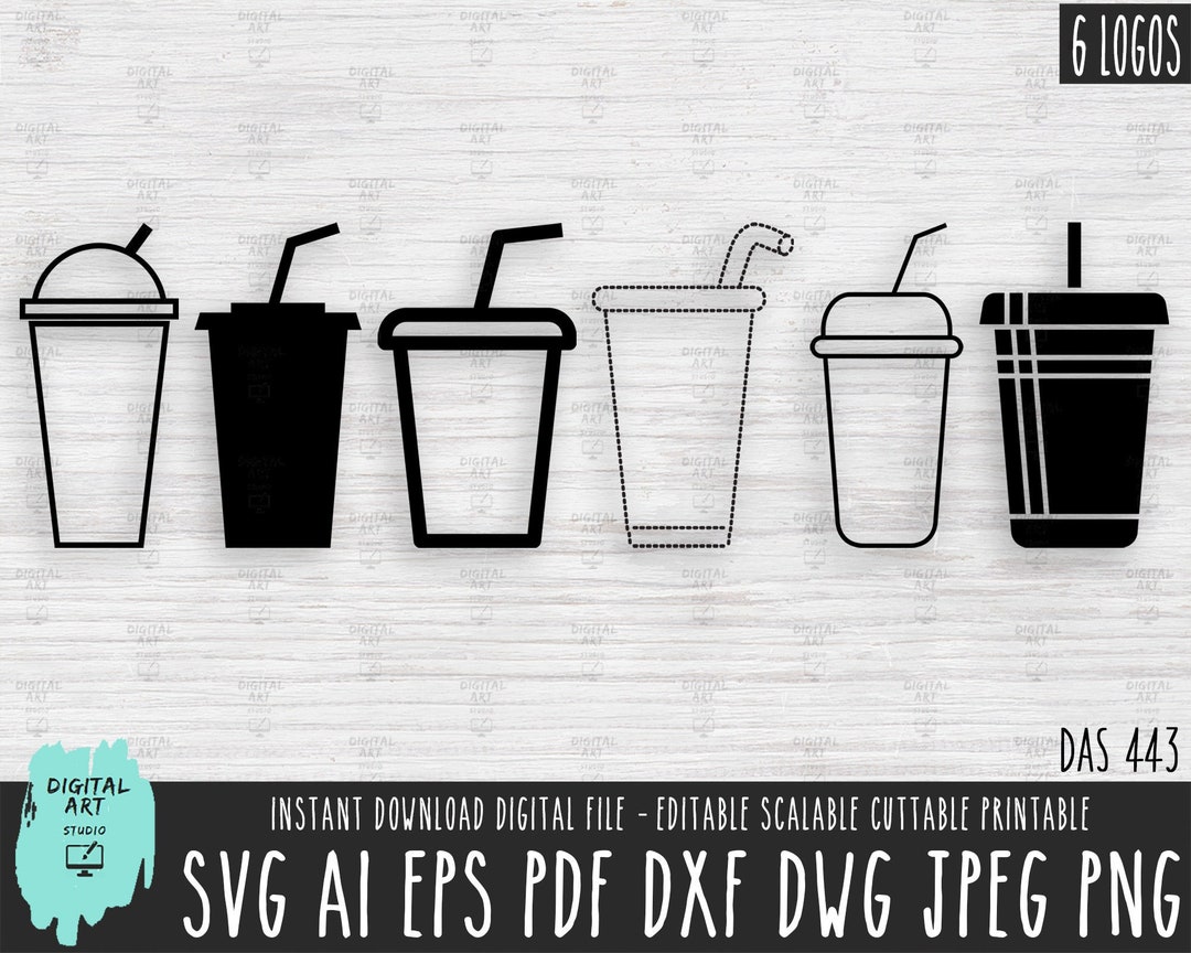 Tumbler SVG Bundle, Reusable Cup Icons (digital Download) - Etsy