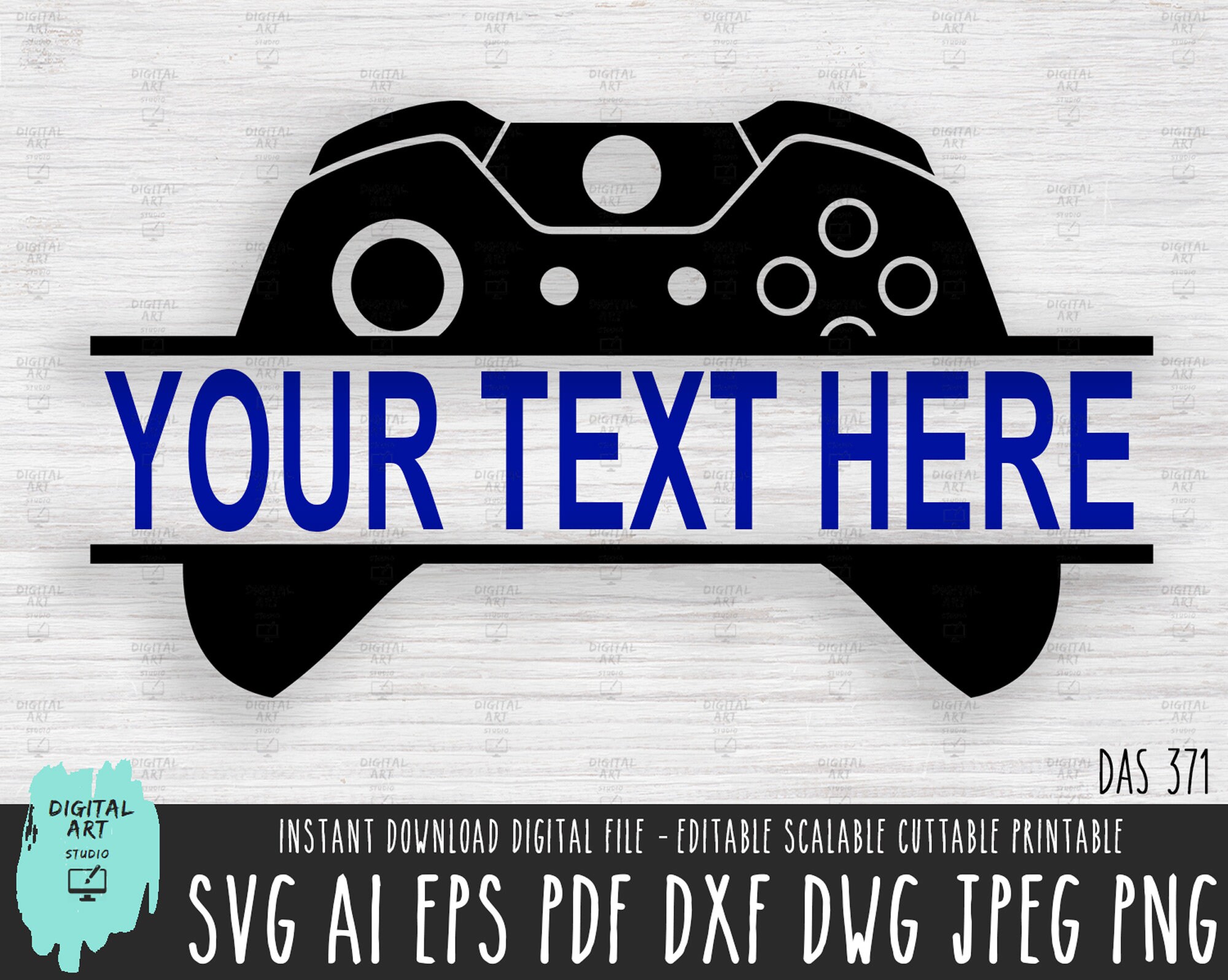 Controller Monogram SVG Joystick Solid Monogram Vector File - Etsy