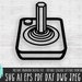 Joystick Outline Atari SVG, Controller Icon Vector File, Command Video ...