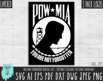 Pow Mia Vector - Etsy