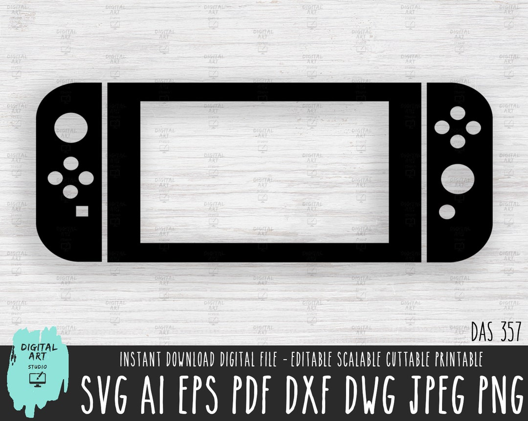Nintendo Switch Icon Solid Svg, Game Command Vector File, Controller ...