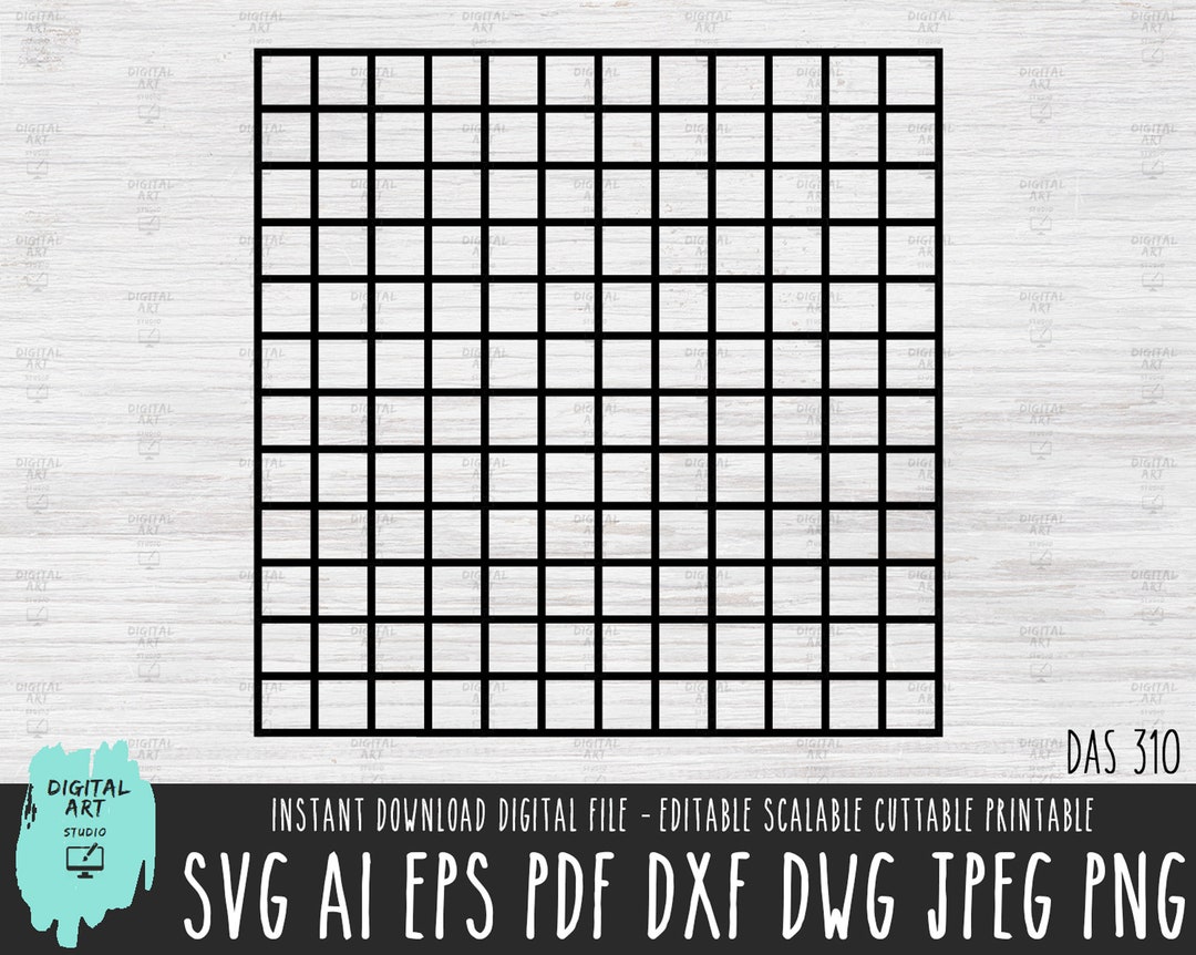 Checkered Line Pattern SVG, Grid Vector File, Plaid Checkered Outline ...