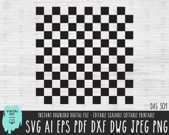 Checkered Pattern SVG Seamless Checkerboard Vector File - Etsy