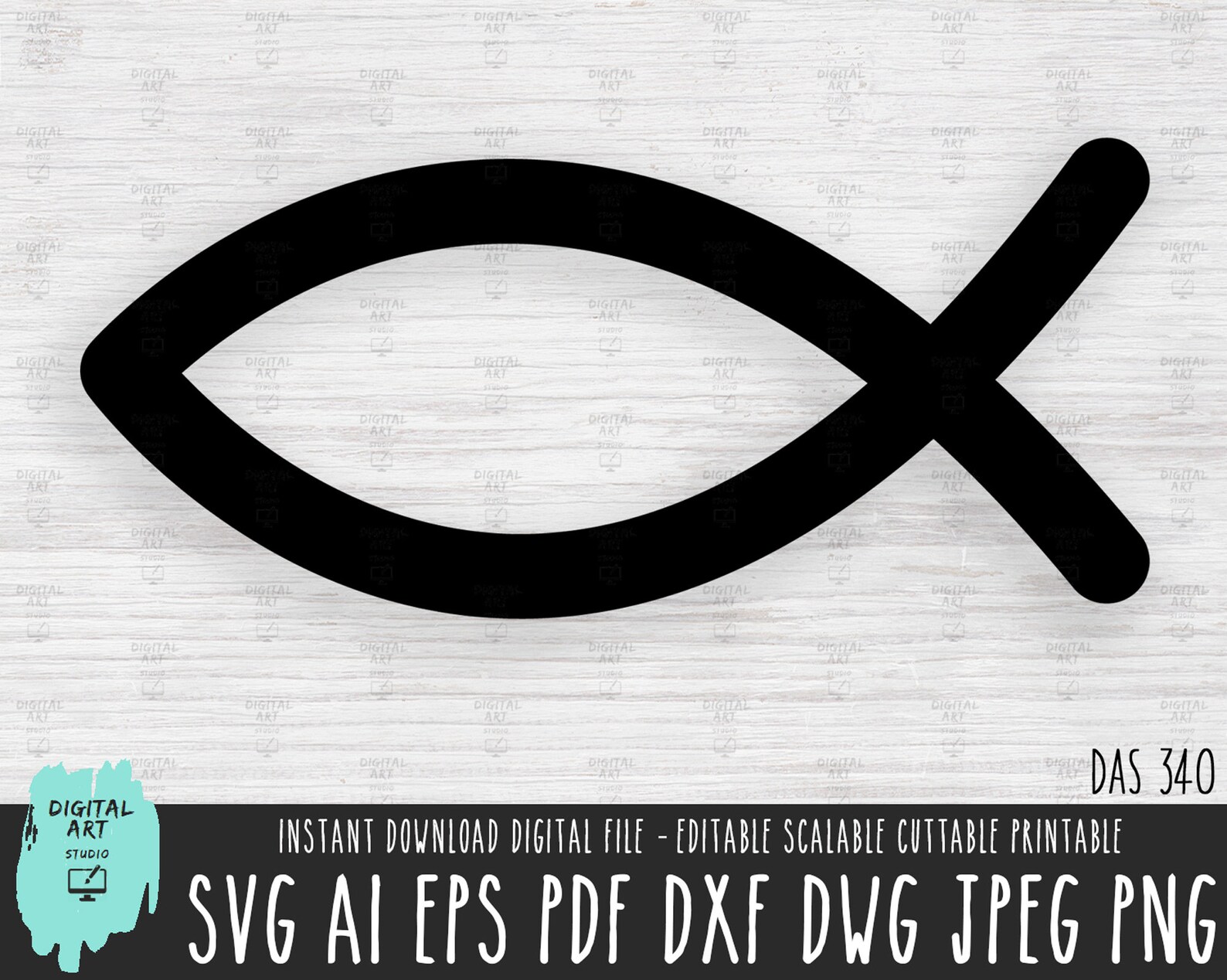 Jesus Symbol Icon Svg Jesus Printable Cut File Jesus - Etsy