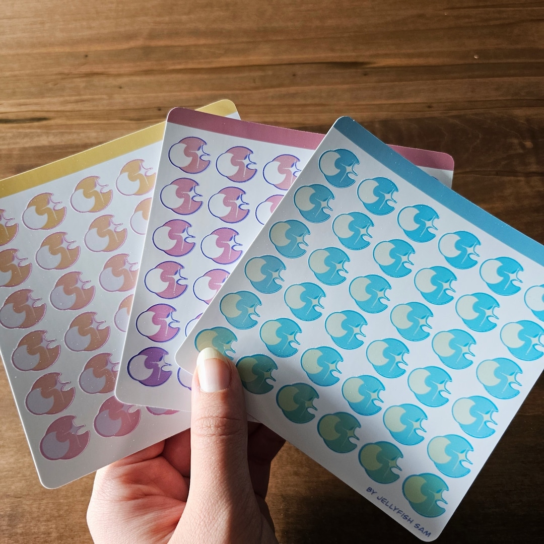 Moon Journaling Sticker Sheets - Etsy