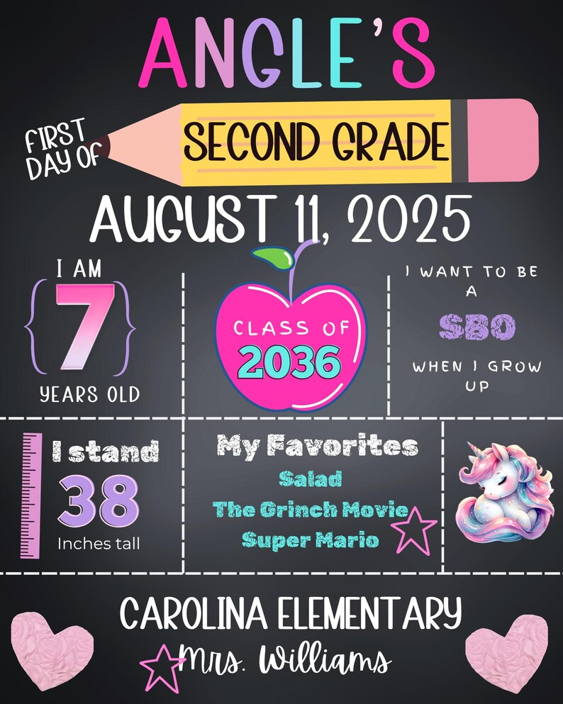 Editable First or Last Day of School Sign Canva Template | Back to ...
