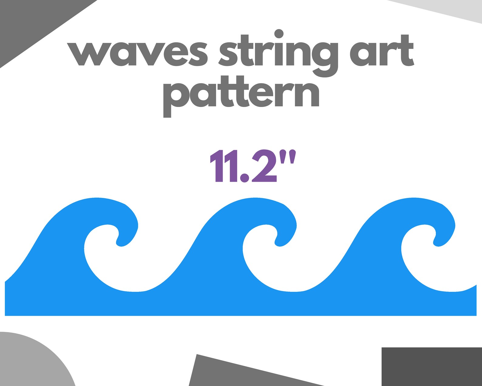 Waves DIY String Art Pattern With Instructions - Etsy