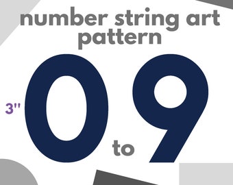 String Art Numbers - Etsy