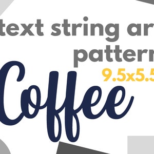 Coffee DIY String Art Pattern With Instructions - Etsy