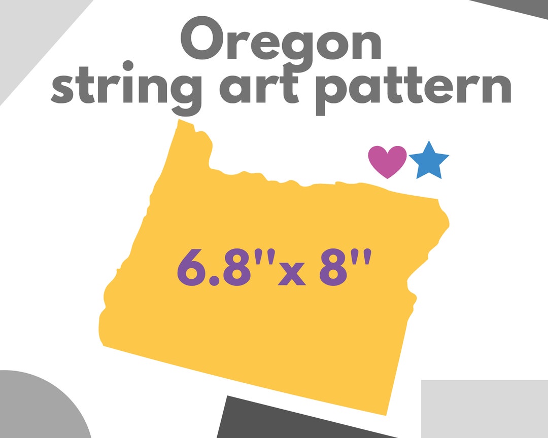 Oregon State DIY String Art Pattern With Instructions - Etsy