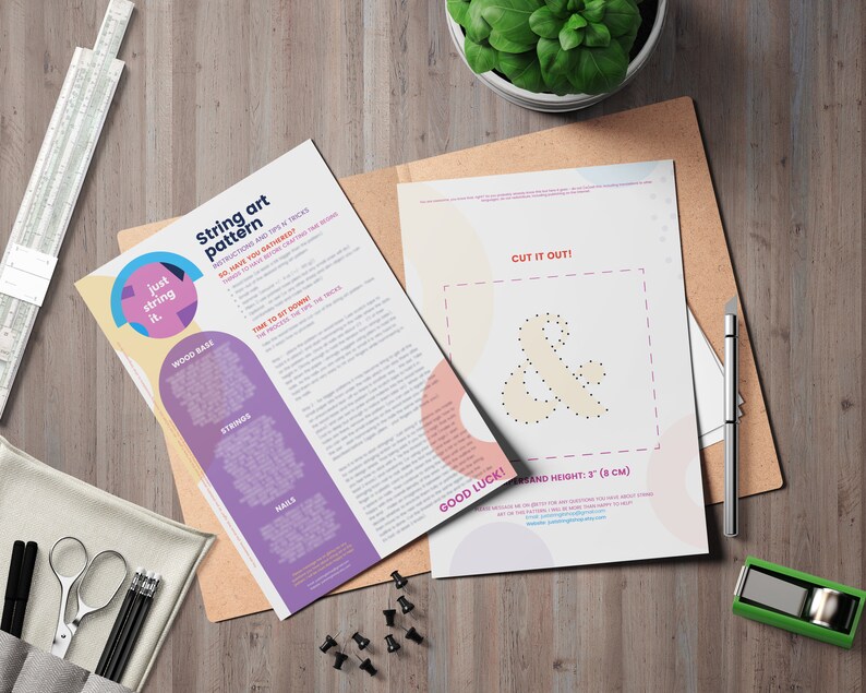 Alphabet a to Z Small Caps DIY String Art Patterns With - Etsy