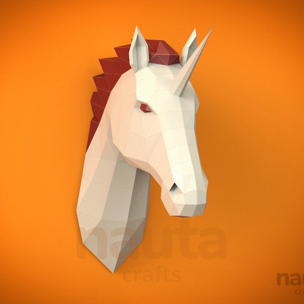 Unicorn Papercraft - Etsy
