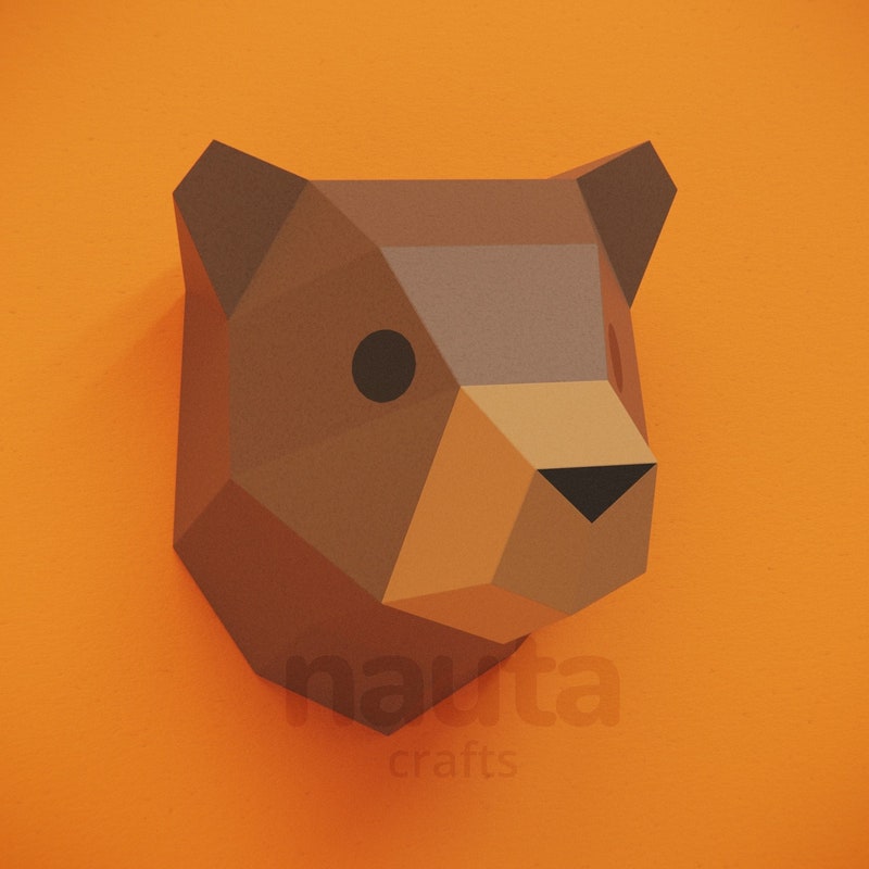 Bear Papercraft - Etsy