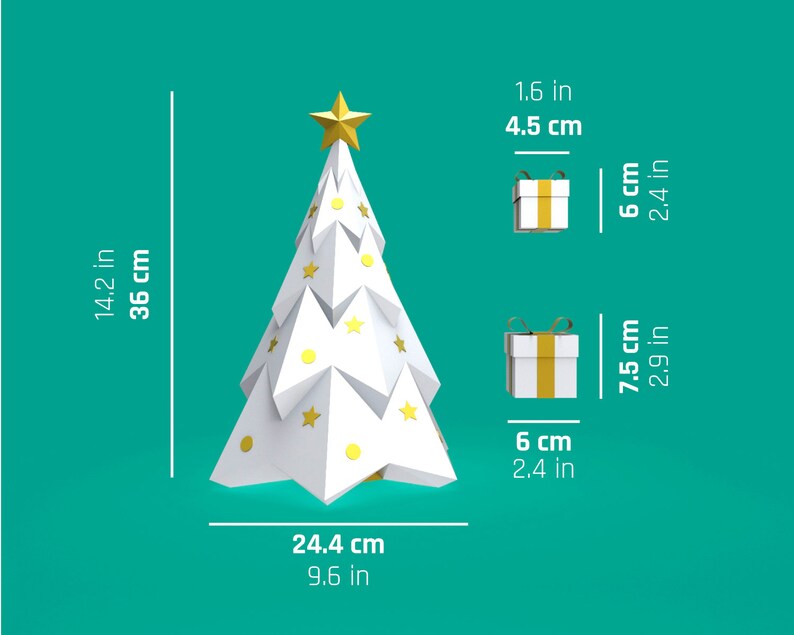 Christmas Tree Papercraft / PAPERCRAFT Christmas / DIY - Etsy