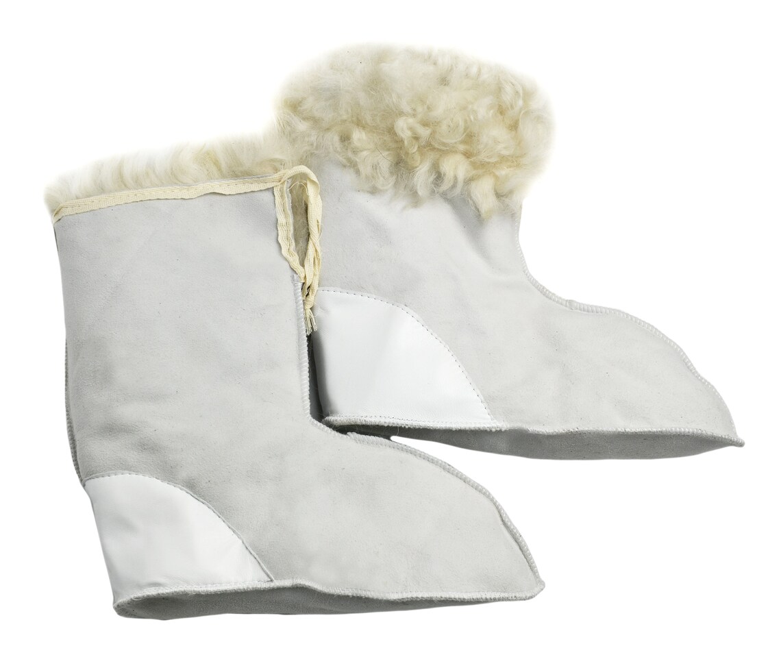 White Sheepskin Socks / Warm Socks / WInter Socks / Camping | Etsy