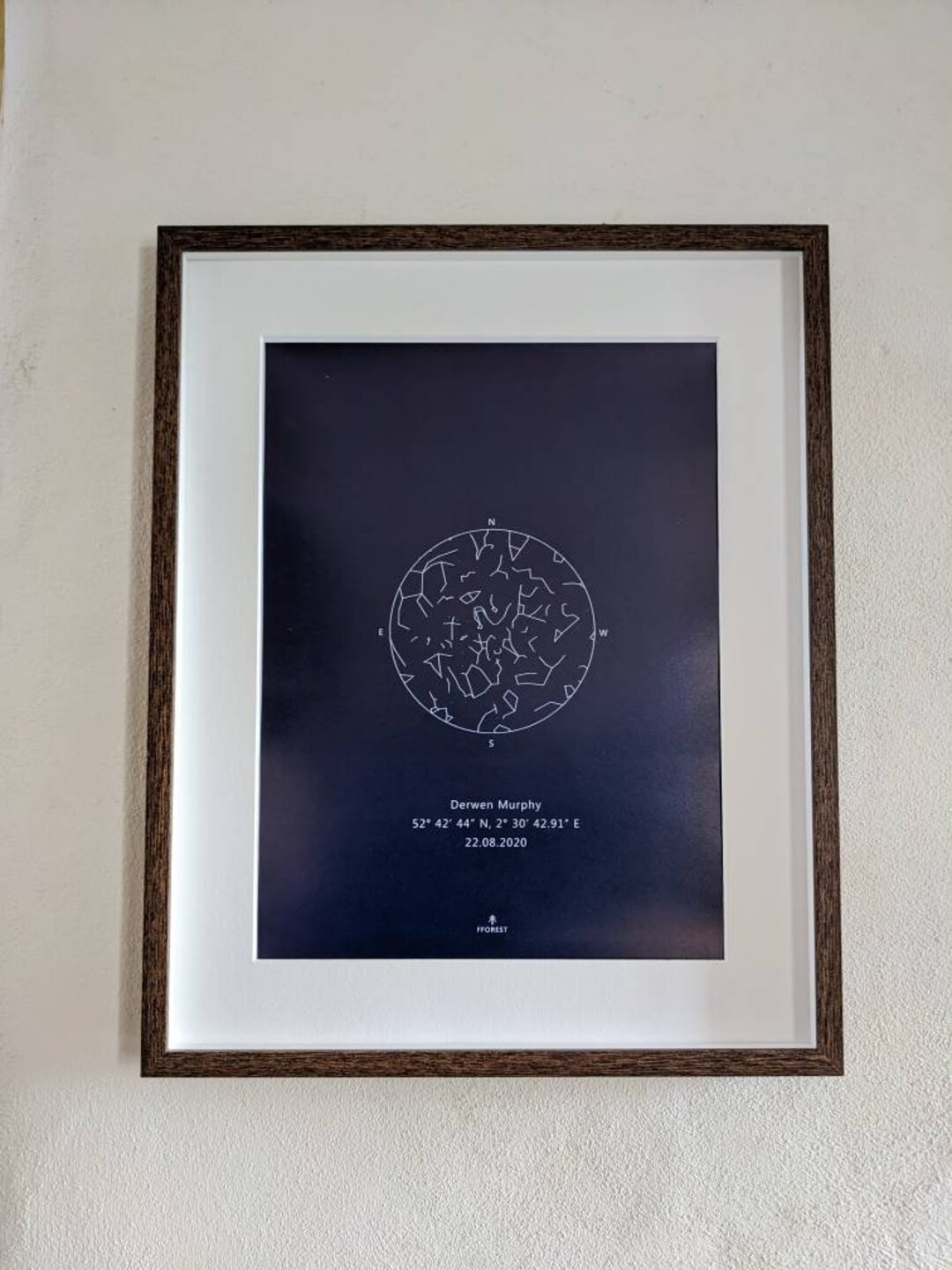 Custom Constellations Map. A3 or A4 Size Size for New Baby. Star Map on ...