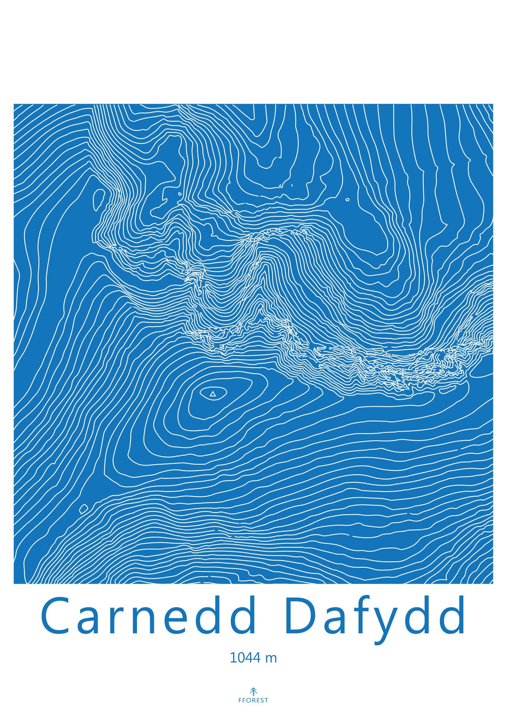 Contour Map Post Cards of Eryri Mountains snowdonia A6 - Etsy
